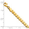 14k Solid Yellow Gold Polished Fancy Bracelet 7 Inch Link Bracelet for ...