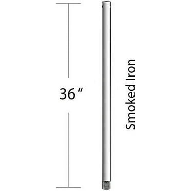 DR548-CL-Minka Aire Fans-Accessory - Ceiling Fan Downrod-48 Inch Down ...