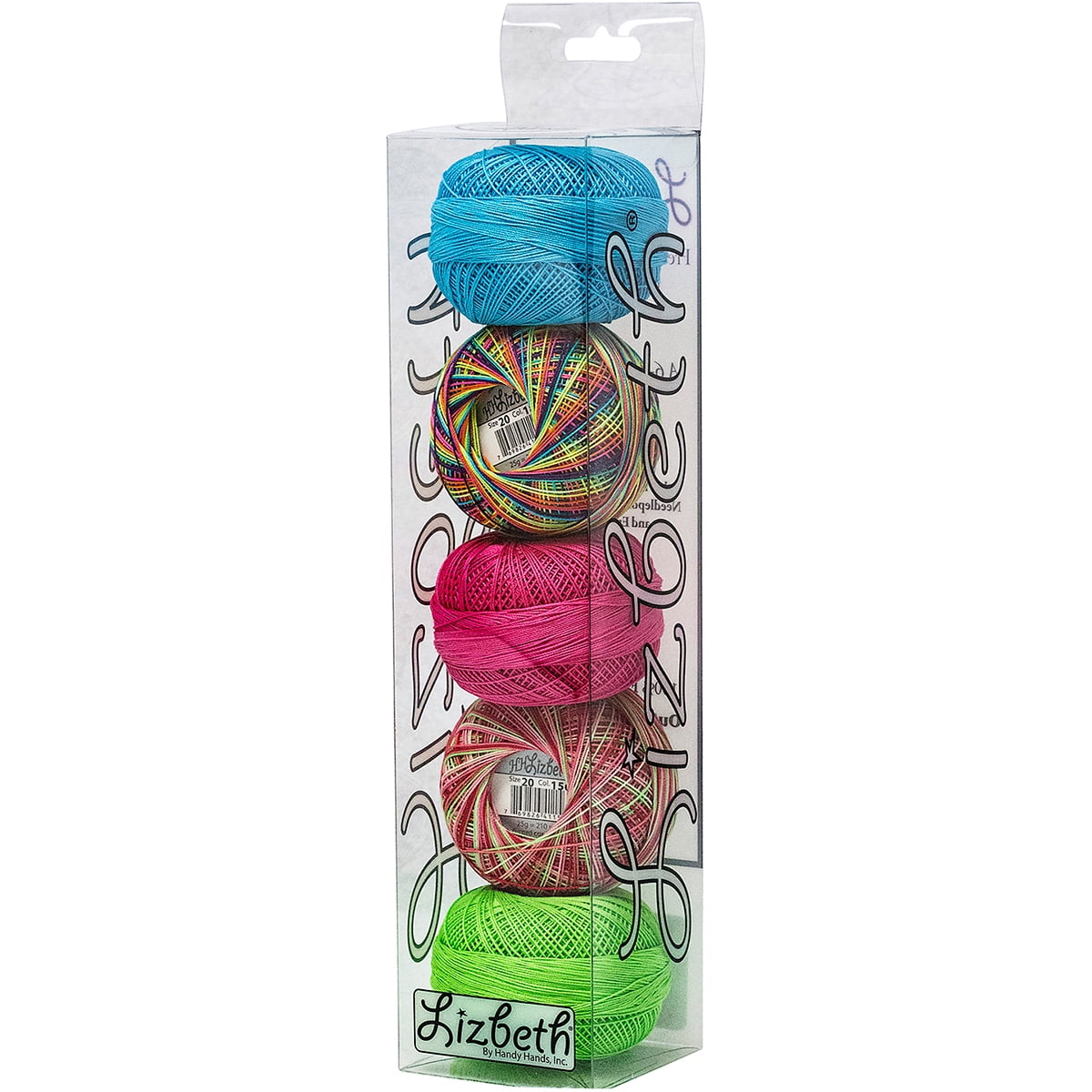 Lizbeth Specialty Pack Cordonnet Cotton Size 20 5/Pkg-Rainbow - Walmart.com