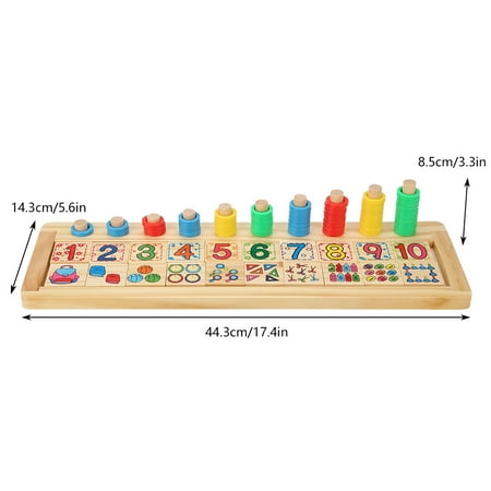 Sonew Learning Count Toy,Children Wooden Numbers Matching Toy Kids ...
