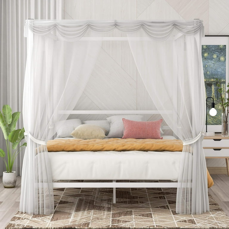Rustic Canopy Bed Queen