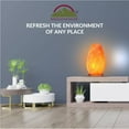 Himalayan Hand Carved Orange Crystal Salt Lamp LED Light Bulb - Walmart.com