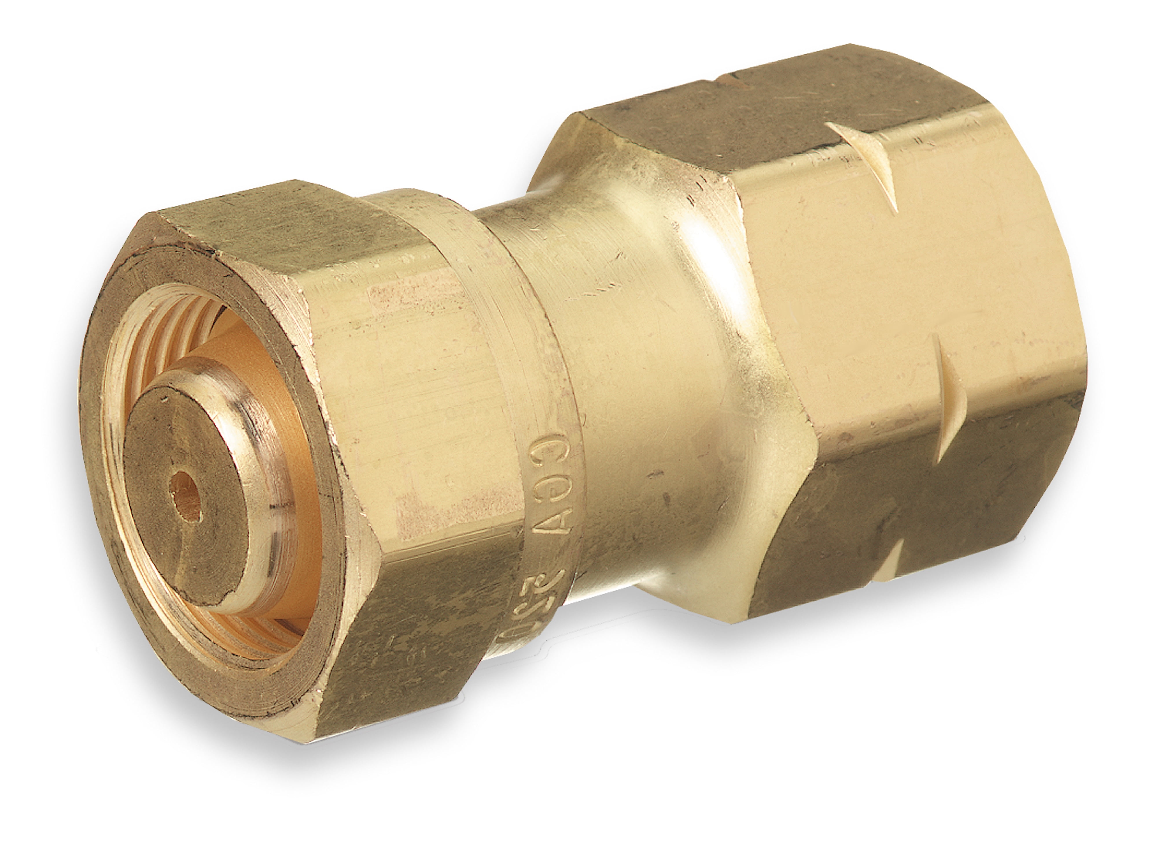 Acetylene Adaptor - CGA-520 (Size B Cylinder) to CGA-510 (P.O.L ...