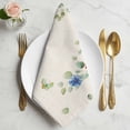 Cloth Napkins Rustic Flower Leaf Butterfly Washable Soft Kitchen Dinner ...