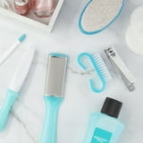 Equate Pedicure Kit for Foot Care with Pumice Stone Toe File Nail Brush ...