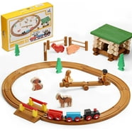 Maxim Wooden Train Set (40 Pieces) Play Train Set - Walmart.com
