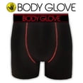 Body Glove 6-Pack Black Large Men's Performance Boxer Briefs, Dry Fit ...