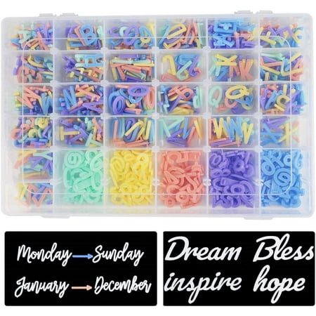 760 Pastel Extra Letters for Changeable Felt Letter Board Letters Multi ...