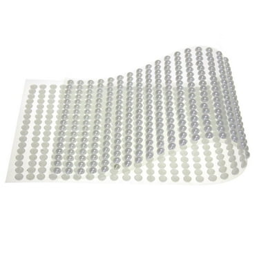 Plastic Pearls Flat Bead Self Adhesive Stickers, 4mm, 46-Strips, Ivory ...