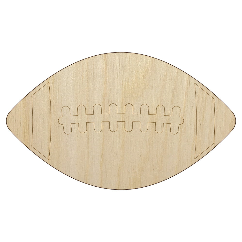 Football Sport Wood Shape Unfinished Piece Cutout Craft DIY Projects ...