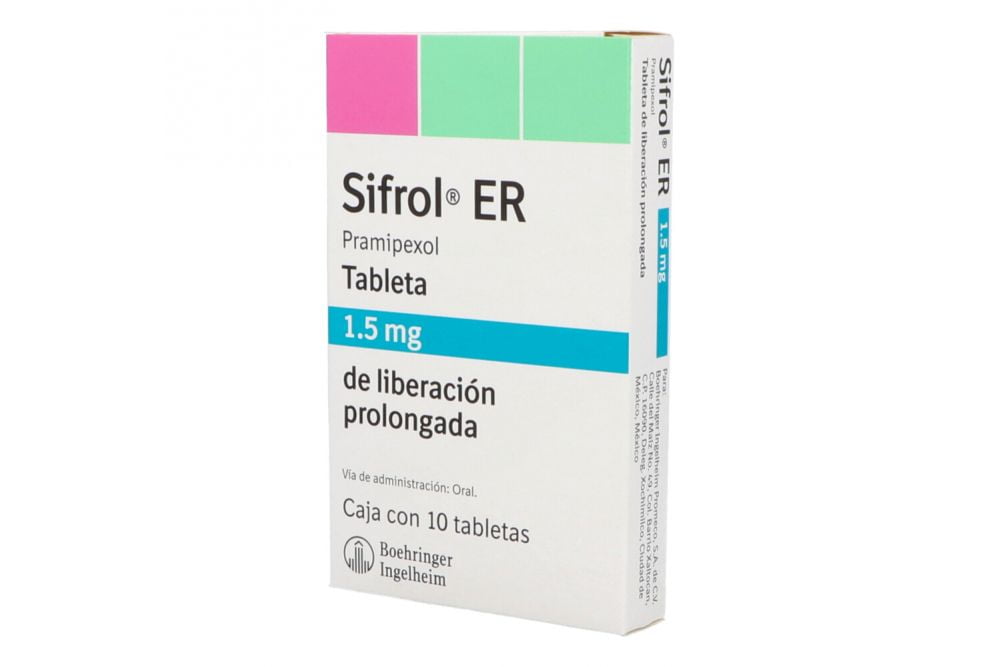 Sifrol ER 1.5 mg Caja Con 10 Tabletas | Walmart en línea