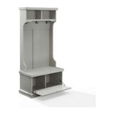 HomeStock Coastal Cottage Hall Tree Gray - Walmart.com