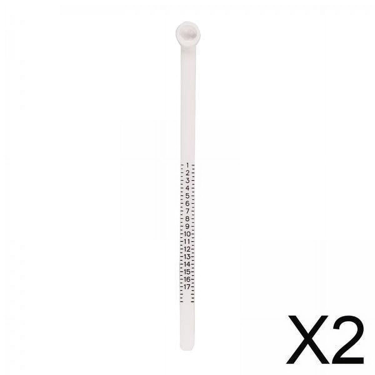 Regla Medidora De Anillos Con Lupa, 2 X 2 Piezas, Herramienta Para ...