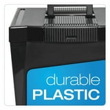 Pendaflex Portable Plastic File Box, Letter Size, Black, Hanging Folder ...