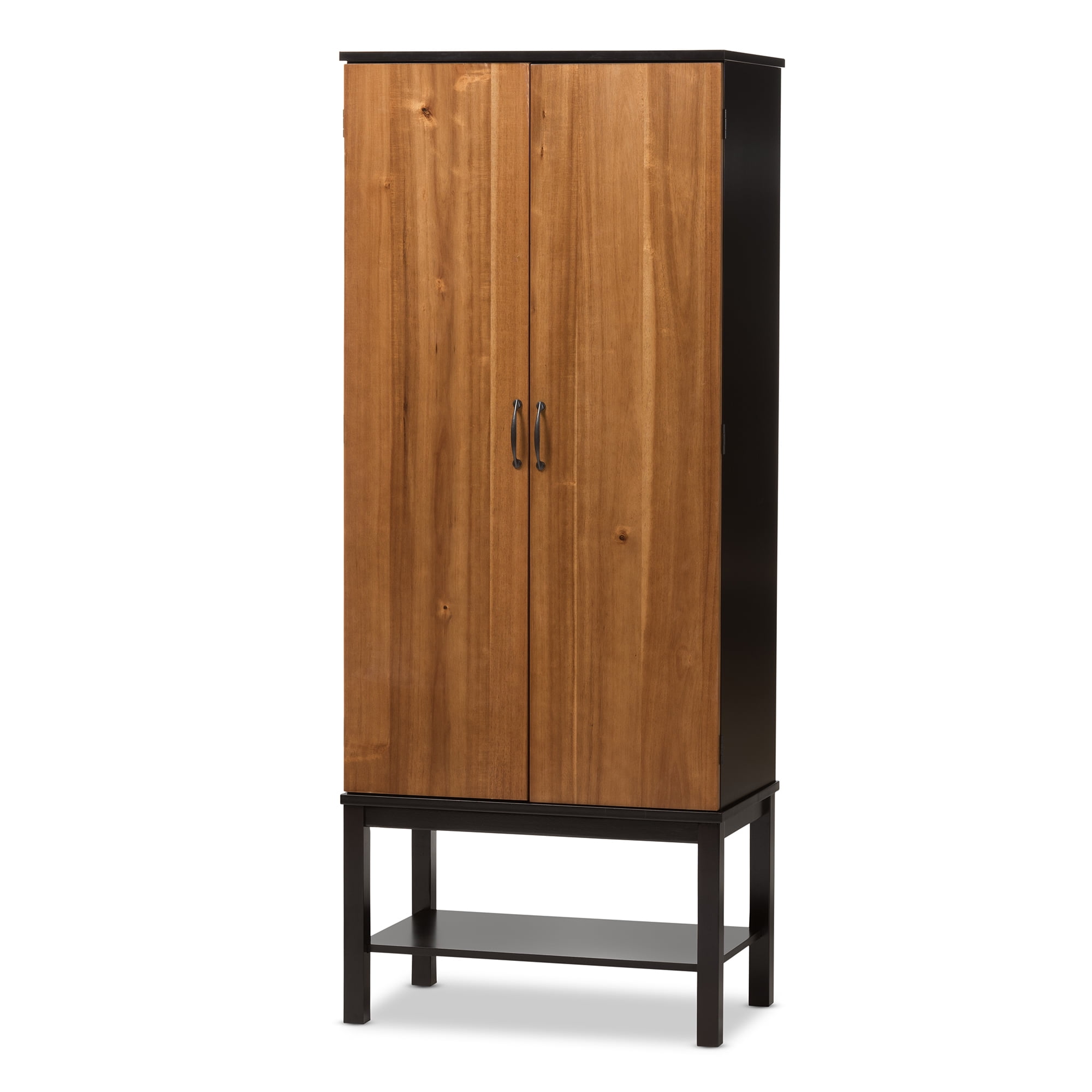 Baxton Studio Marya Mid-Century Modern Dark Brown And Walnut Two-Tone ...