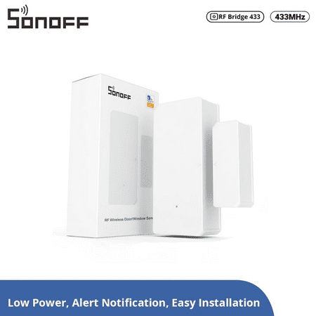SONOFF DW2 RF Door Window Sensor Smart Switch 433MHZ RF Wireless Remote ...