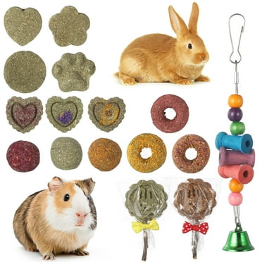 8 Pcs Stacking Cups for Rabbits Guinea Pig Reusable Multi-Colored Bunny ...