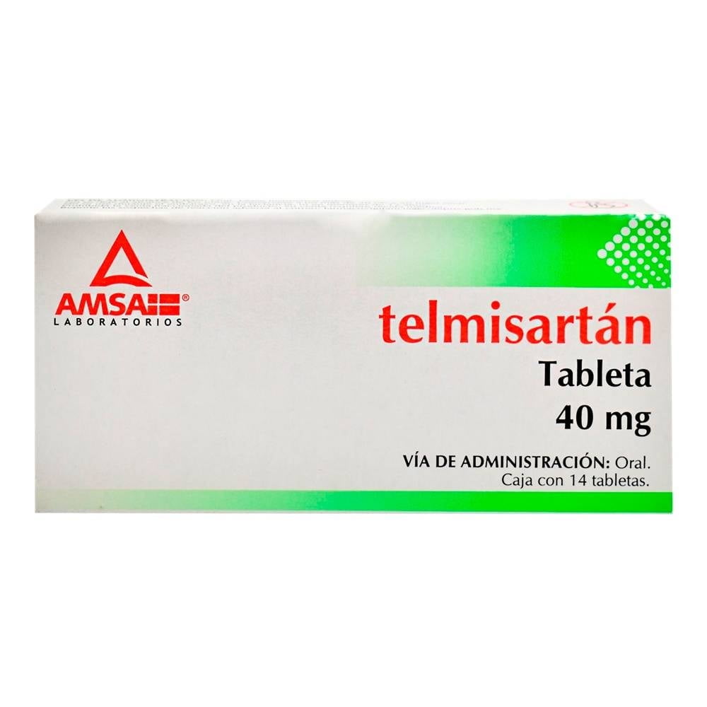 Telmisartán Telmisartán 14 Tabletas con 40 mg | Walmart en línea