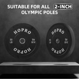 BalanceFrom HOPRO Olympic Bumper Plate Weight Plate with Steel Hub ...