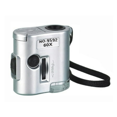 Guardoinrt Mini Microscope Portable 60X Magnification Illuminated ...