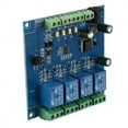 3X Modbus Rtu 4 Relay Module Input 485 Ttl Uart Communication 4-Channel Input 7-24V Relay Module ...