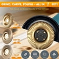 Wood Carving Discs for 4 and 4.5 inch Angle Grinder, Upgraded Grinding ...