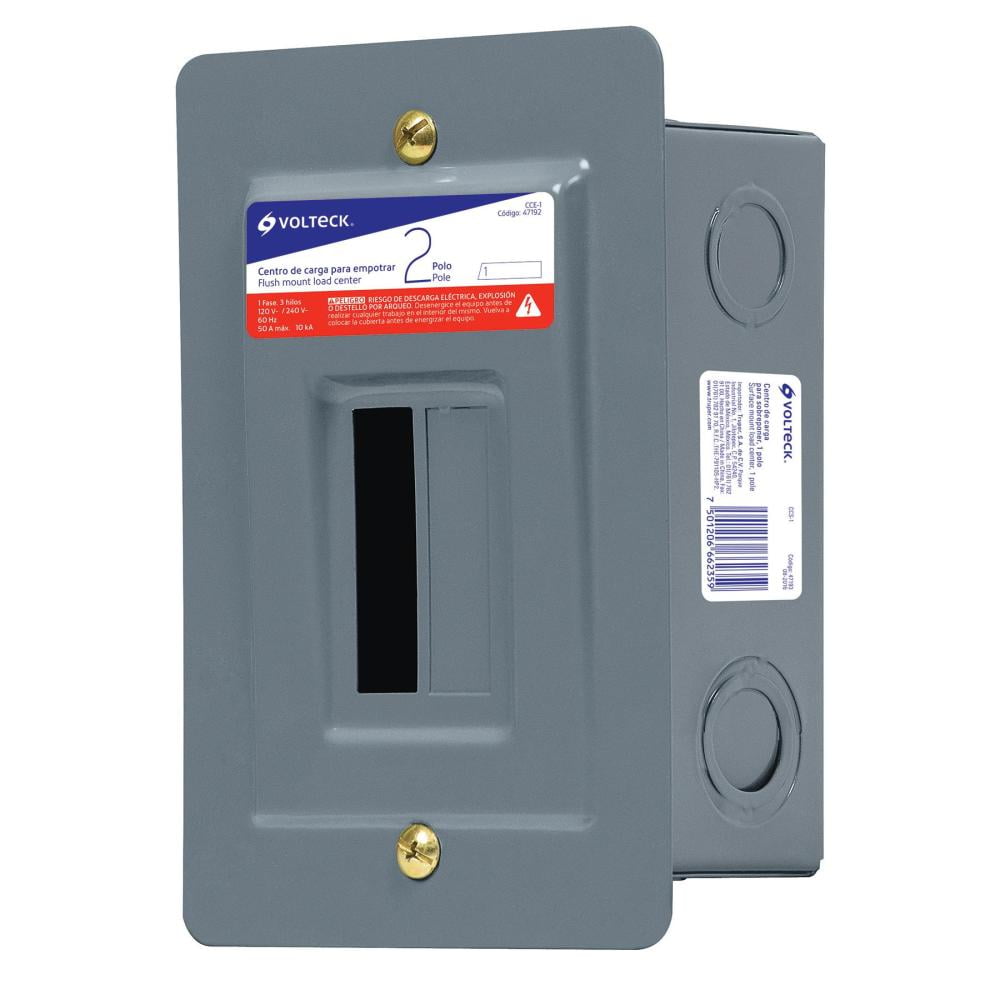 CENTRO CARGA EMPOTRABLE 2 POLOS VOLTECK 47194 VOLTECK CCE-2 | Walmart ...