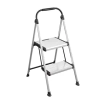 eHemco 2-Step Heavy-Duty Safety Metal Stool with 1100 lb. Load Capacity ...