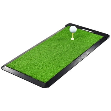 Dual-Surface Hitting/Practice, Chipping and Driving Golf Grass Mat with ...