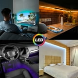 AuraLED Remote-Controlled 6.5’ Trimmable RGB LED Strip Light - Walmart.com