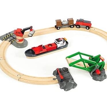 BRIO World Wooden Railway Train Set - Clever Crane Wagon - Ages 3 ...
