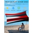 Black And Red Brush Sun Shade Sail 14'X18' Modern Art Classic UV Block ...