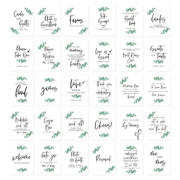 Koyal Wholesale Brush Script Wedding Signs Bundle Set for Ceremony ...