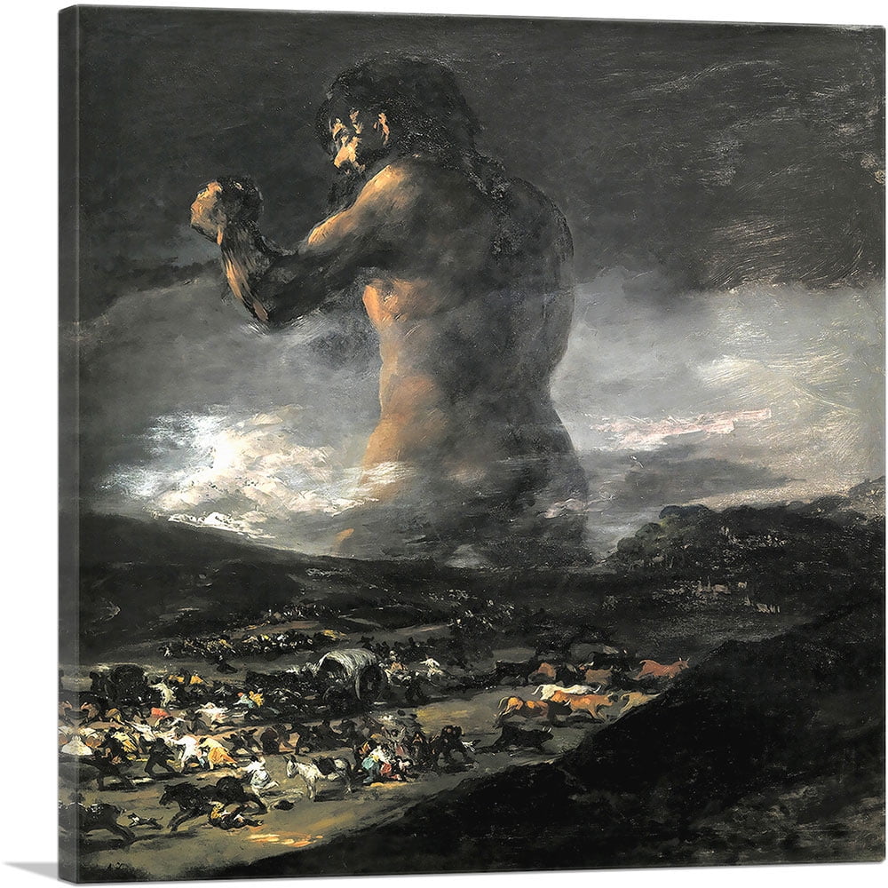 ARTCANVAS The Colossus 1808 Canvas Art Print by Francisco De Goya ...