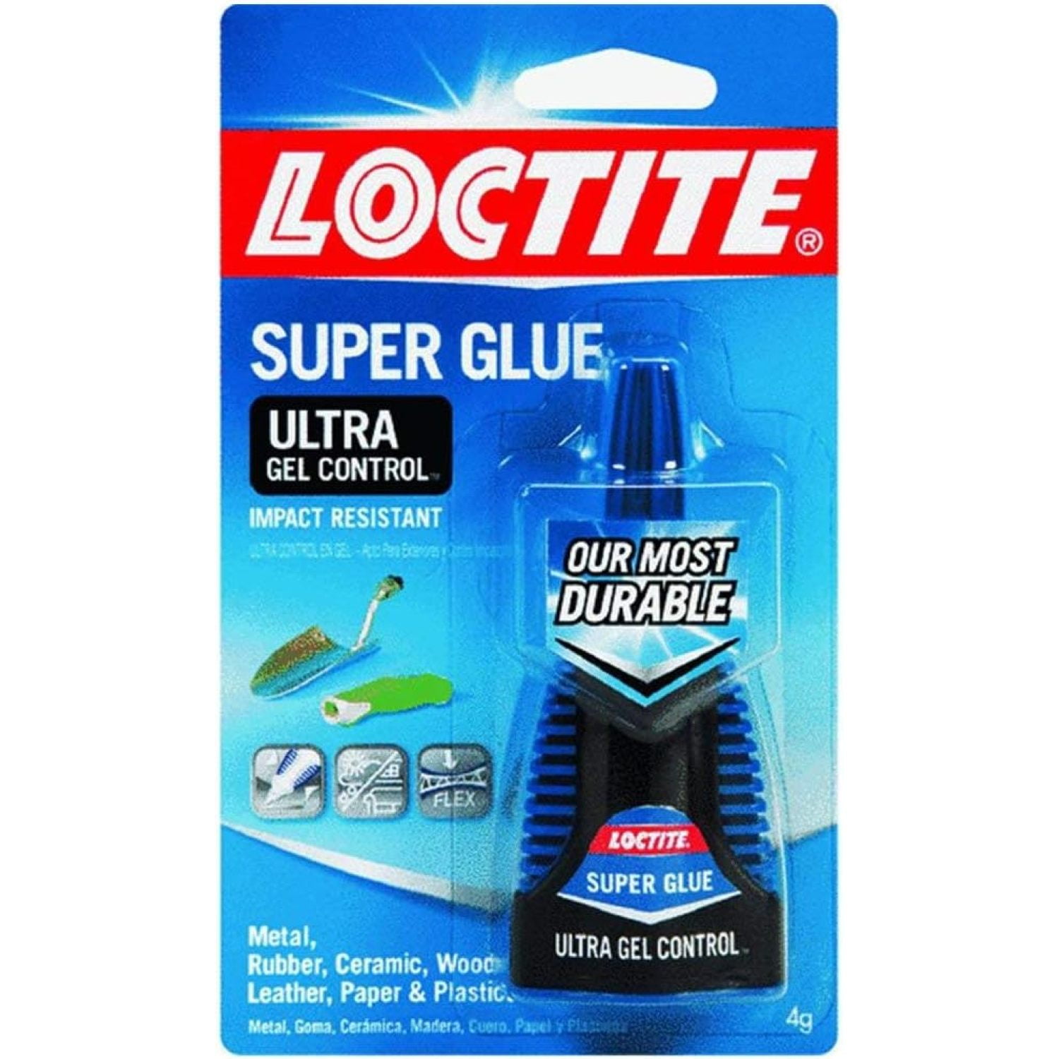 Henkel-Bilot 1363589 10 Pack 4 Gram Super Glue Ultra Gel Control, Clear ...
