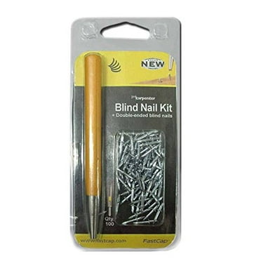 FastCap Blind Nail Kit Double-Ended 3/8" x 3/16", 100 Nails - Walmart.com