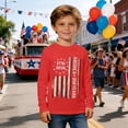 Bainana Boys Long Sleeve Graphic Tees With 250 Years USA Flag Prints ...