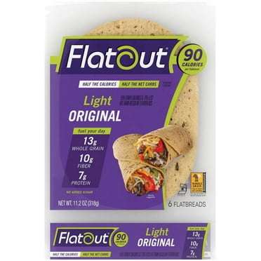 Flatout Flatbread CarbDown, Low Carb, High Protein, Keto-Friendly ...