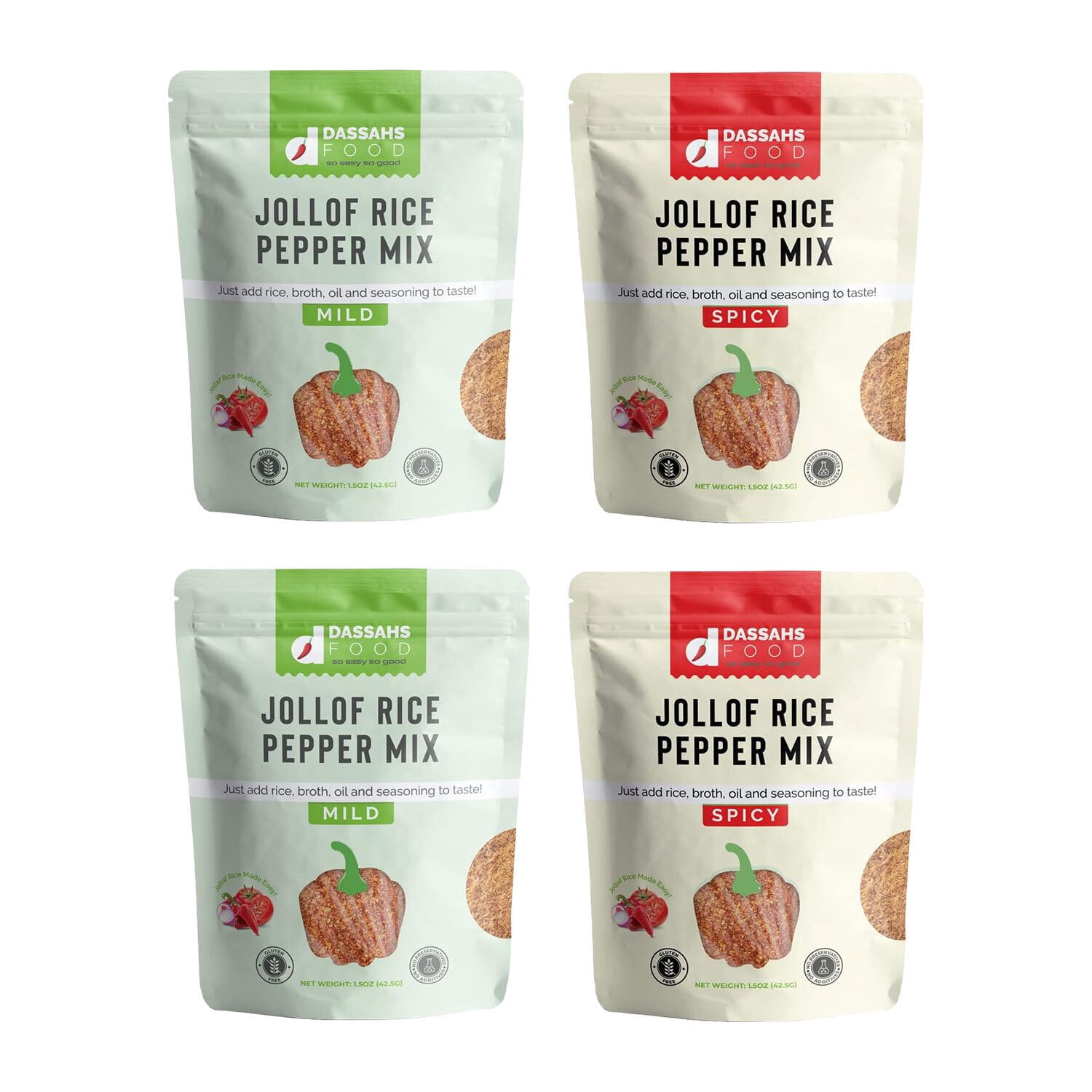 Jollof Rice Pepper Mix, Spicy Jollof Seasoning, Instant Rice Flavor ...