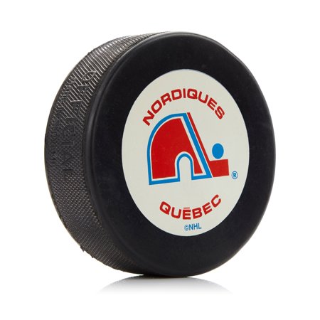 Quebec Nordiques Large Logo Autograph Model & Name Hockey Puck ...