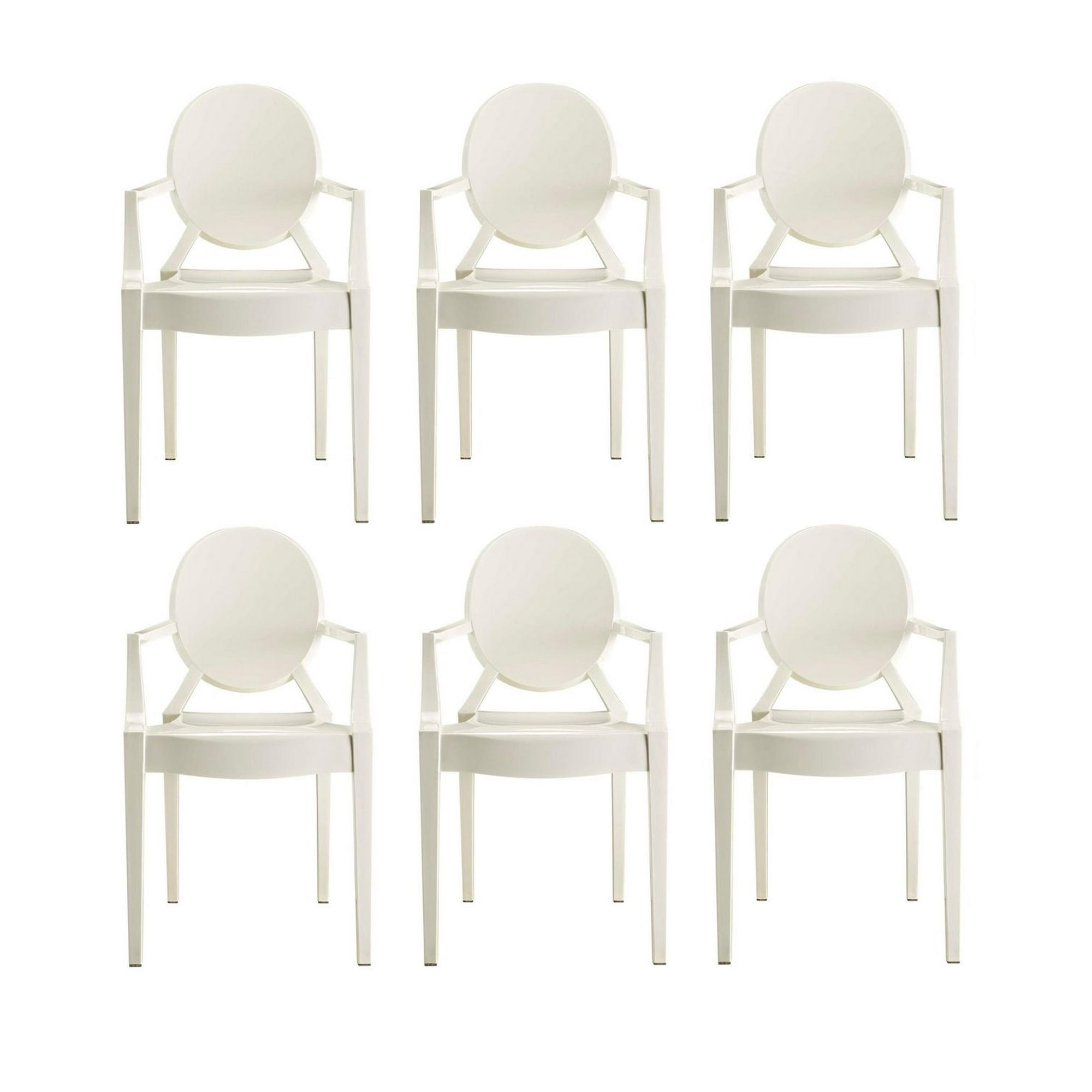 Click here for Heavenly Collection White Plastic Arm Chair prices