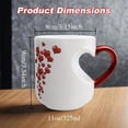 PLJFXXM Heart-Shaped Color Changing Magic Ceramic Mug, 2026 New Heart ...