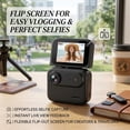 360° Action Camera with Flip Screen, Multi-Functional Panoramic Camera ...