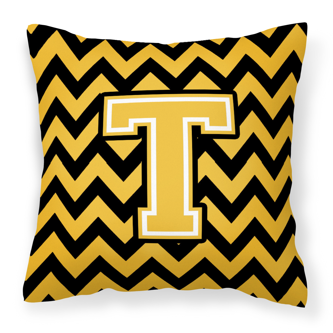 Letter T Chevron Black And Gold Fabric Decorative Pillow Walmart Letter T Chevron Black And Gold Fabric Decorative Pillow Walmart
