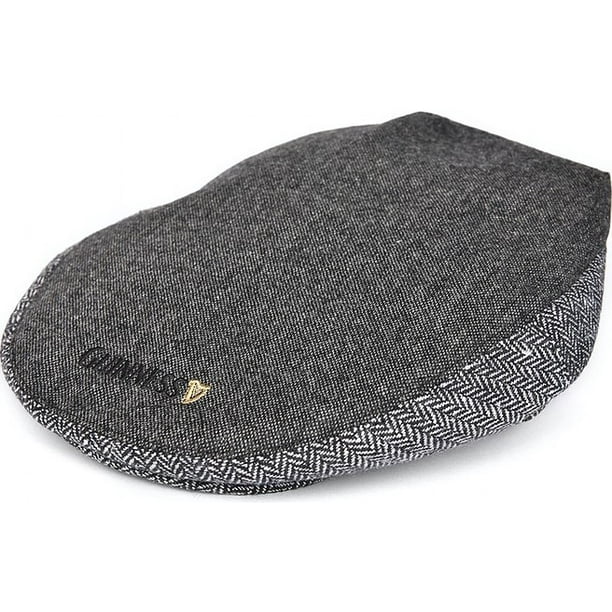 Guinness Official Men's Cotton Tweed Flat Cap Newsboy Adult Irish Hat ...