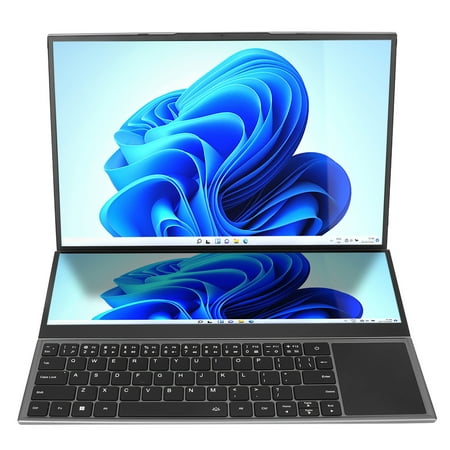 16in 14in Dual Screen Laptop, 13600mAh Battery Dual Touch Display ...