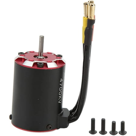 3650 4700KV RC Brushless Motor, Supersonic 4 Pole Motor with ...