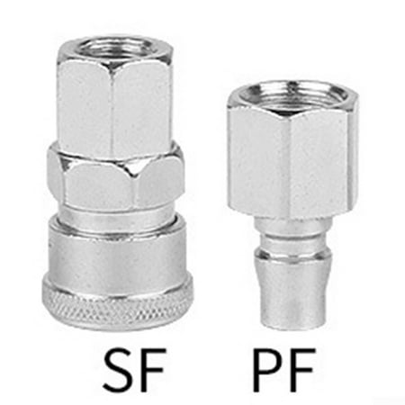 2x Pneumatic Air Hose Quick Connector Release Coupler Plug Connector ...