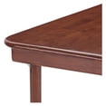 STAKMORE Straight Edge 32" Square Folding Card Table, Cherry Finish ...