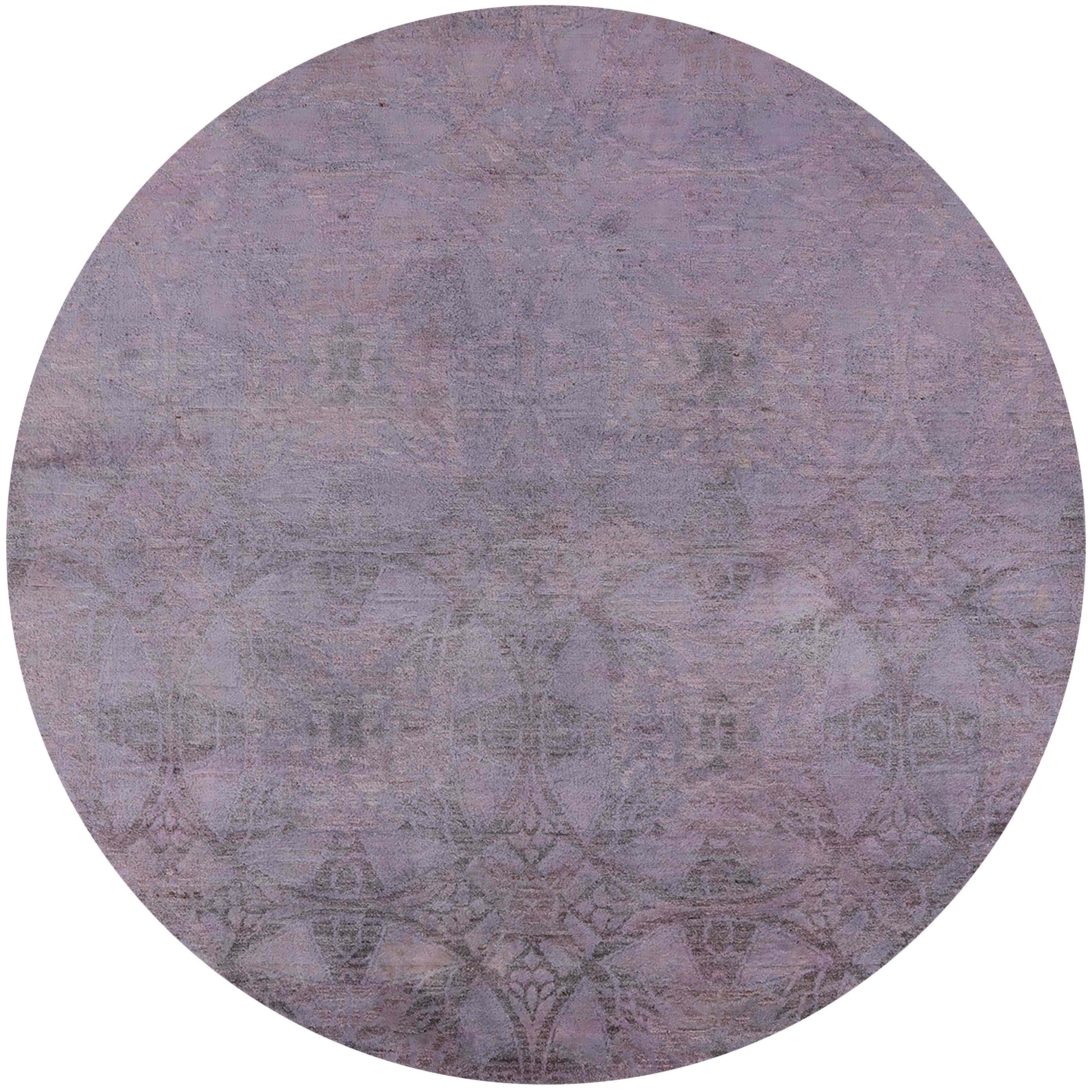 Ahgly Company Indoor Round Mid-Century Modern French Lilac Purple ...